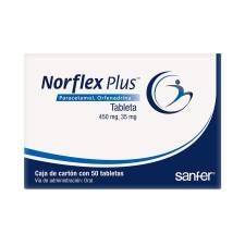 Norflex Plus 450 mg/35 mg 50 tabletas | Walmart